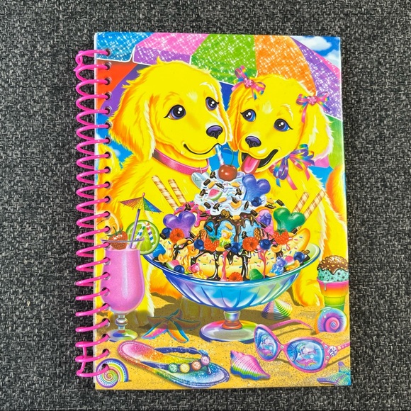 Lisa Frank | Other | Lisa Frank Puppies Ice Cream Spiral Journal | Poshmark
